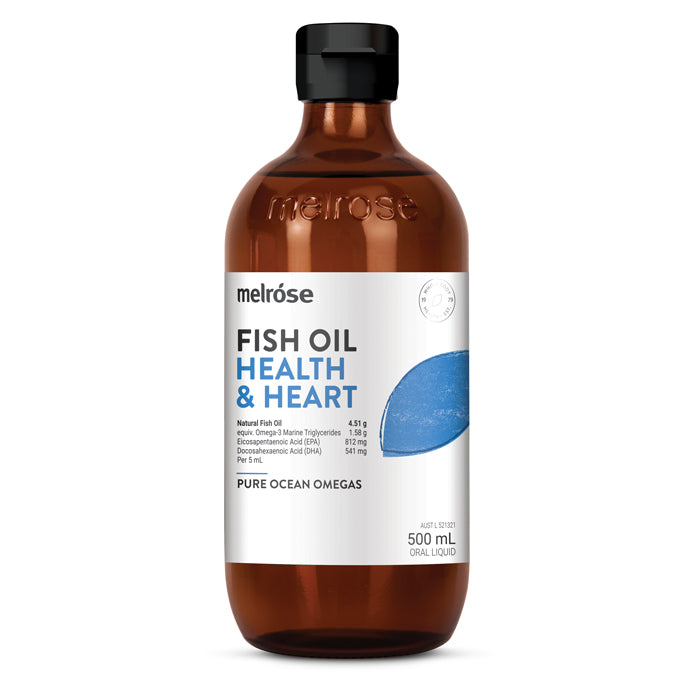 Fish Oil Health and Heart 500ml – Melrose Health